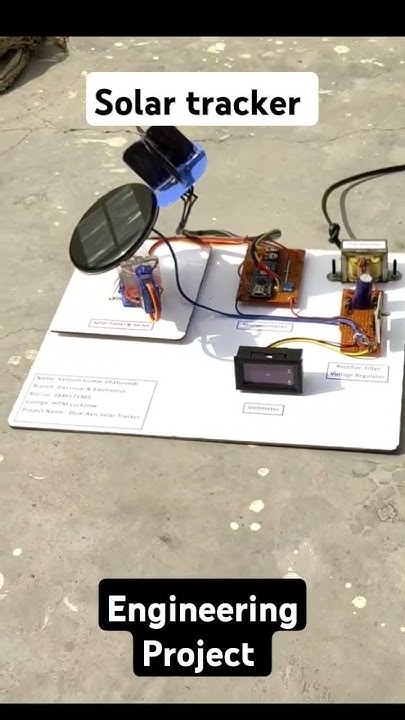 Solar tracker project | engineering projects #arduino #arduinoproject #diyprojects #diy #shorts ...