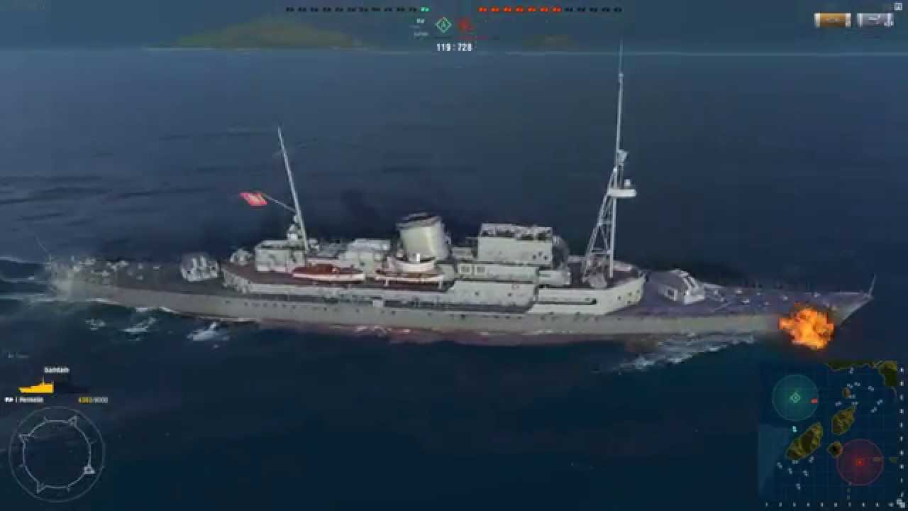 World Of Warships #02 - Hermelin Kreuzer - [Deutsch German] - YouTube