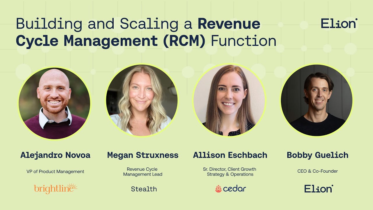 Building and Scaling a Revenue Cycle Management (RCM) Function - YouTube