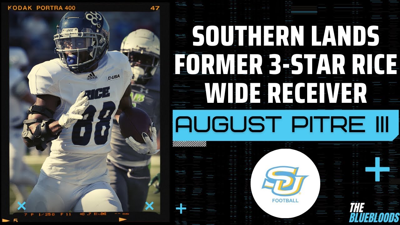 Southern Lands Former 3-Star Rice WR August Pitre III | The Bluebloods ...
