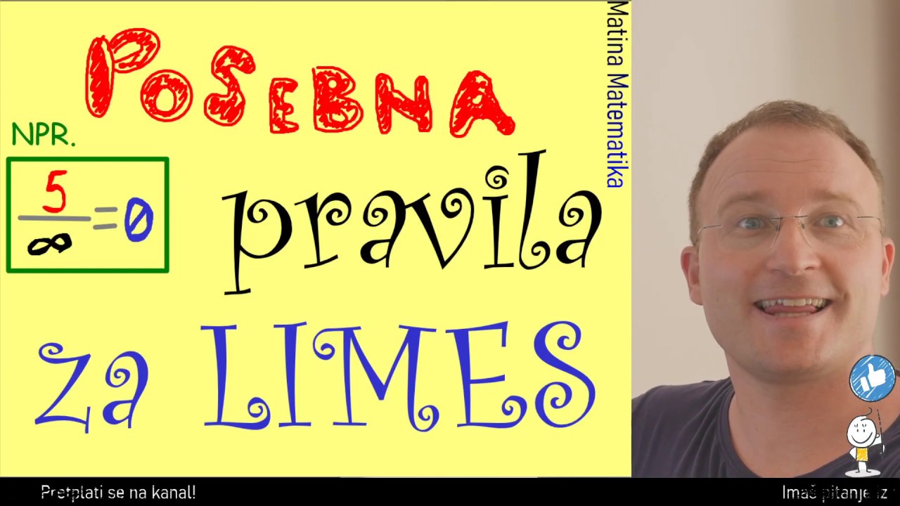 Račun limesa funkcije Posebna formalna pravila 👌 - YouTube