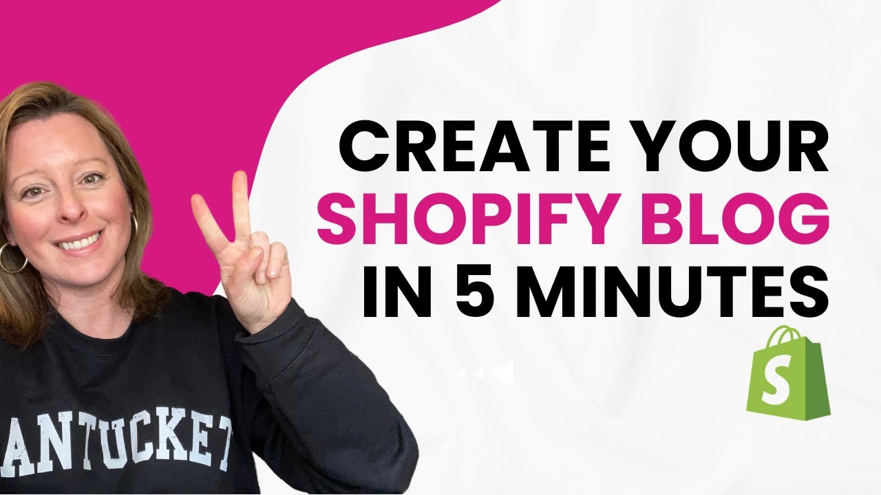 How to Start a Blog on Shopify & Create Your First Blog Post - YouTube