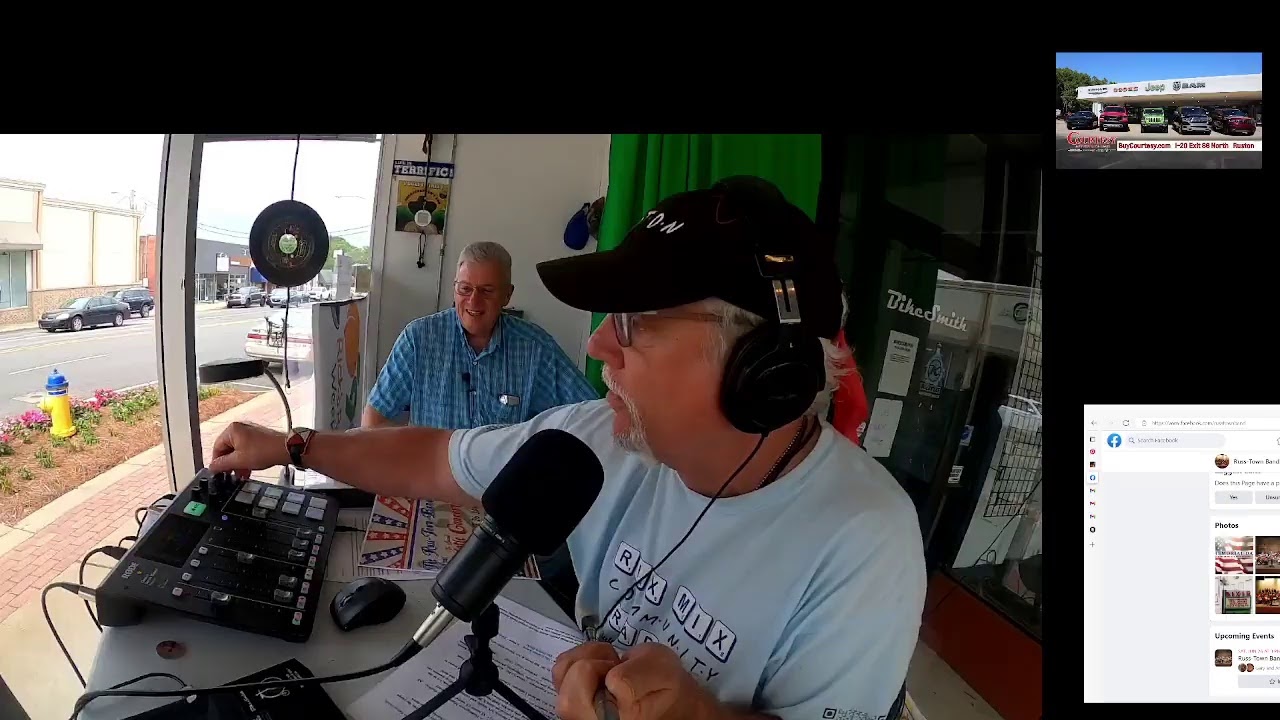 Russ-Town Band Lawrence Gibbs visits Rick Godley on Rix-Mix Radio ...