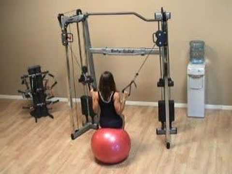 Swiss Ball Lat Pulldown - YouTube