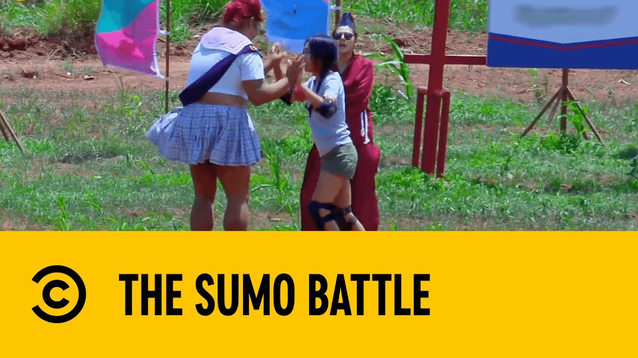 The Sumo Battle | Takeshi's Castle | Comedy Central Africa - YouTube