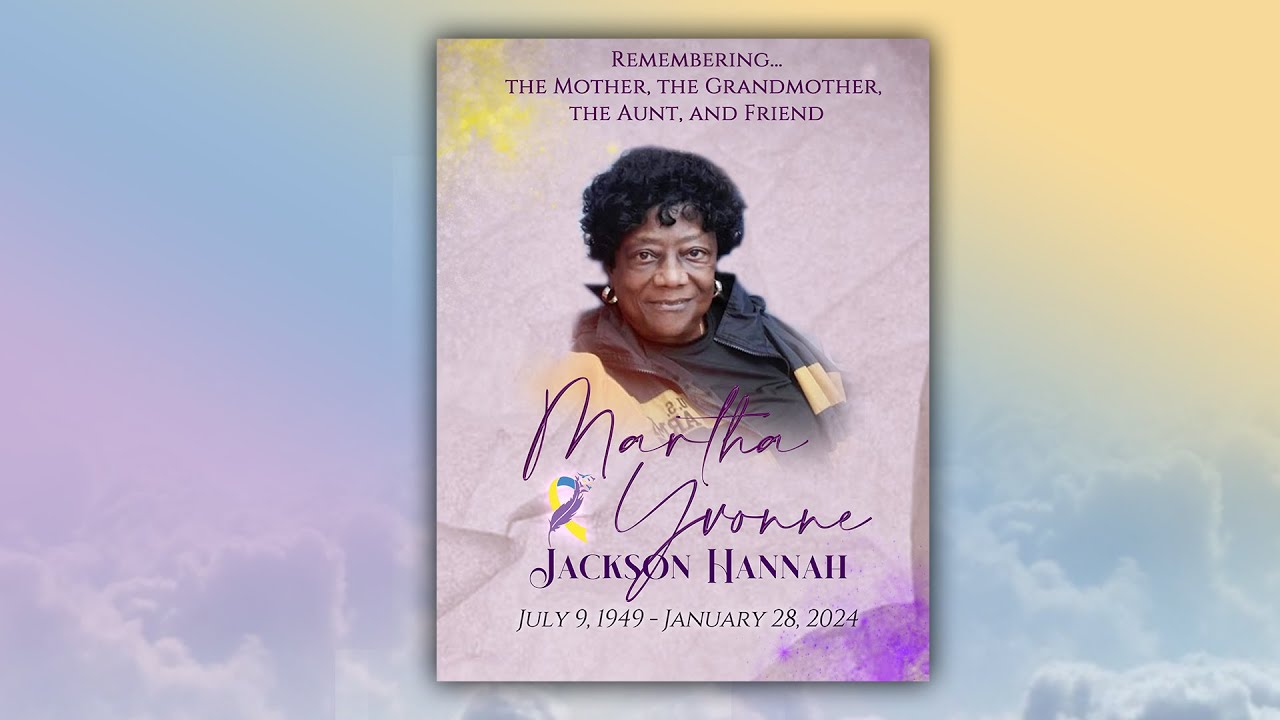 Martha Yvonne Jackson Hannah 1949 -2024 - YouTube