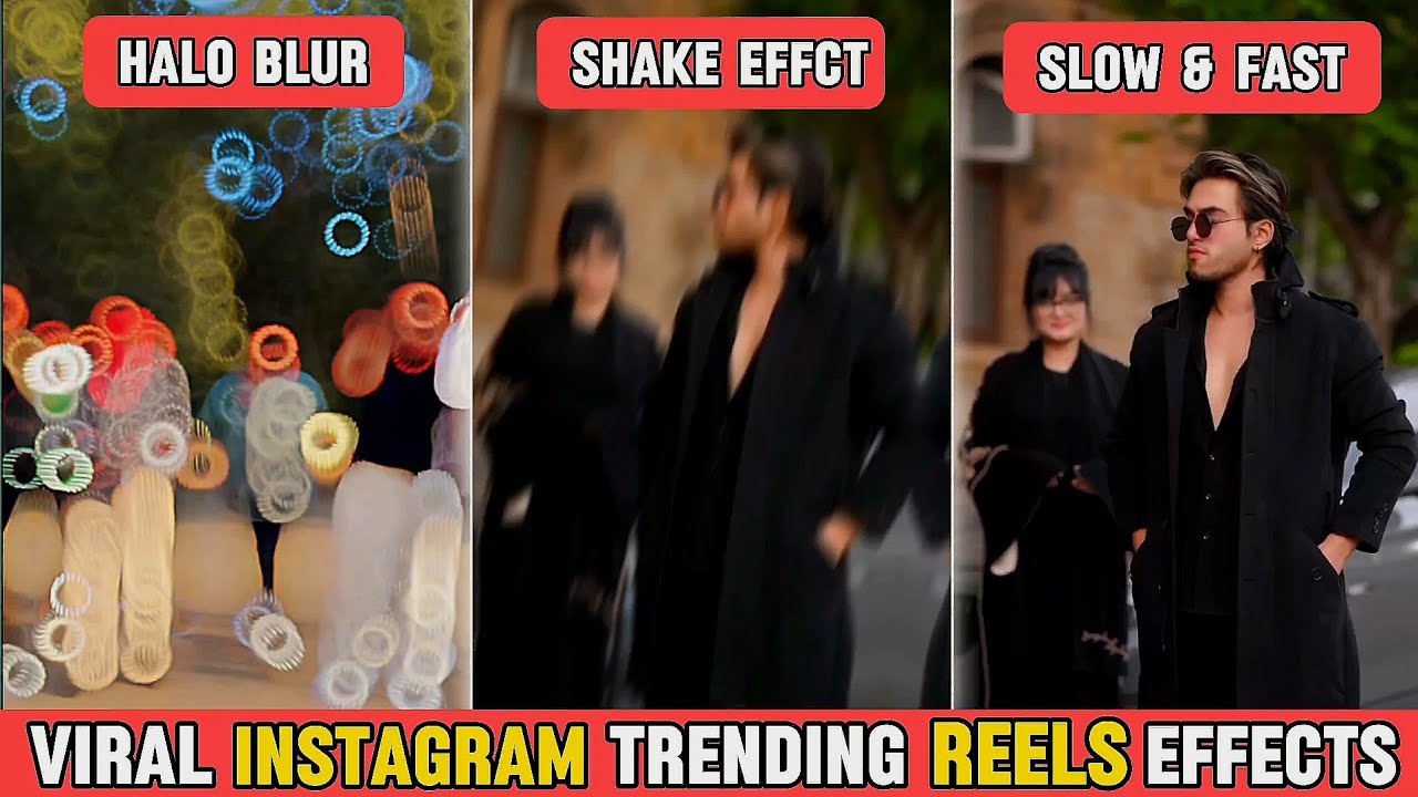 Halo Blur effect video editing | Shake Effect | Slow and Fast Motion ...