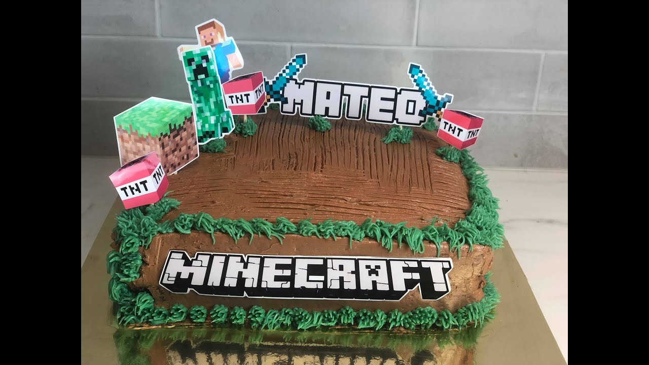 Moist Chocolate Cake | DIY Minecraft Cake - YouTube