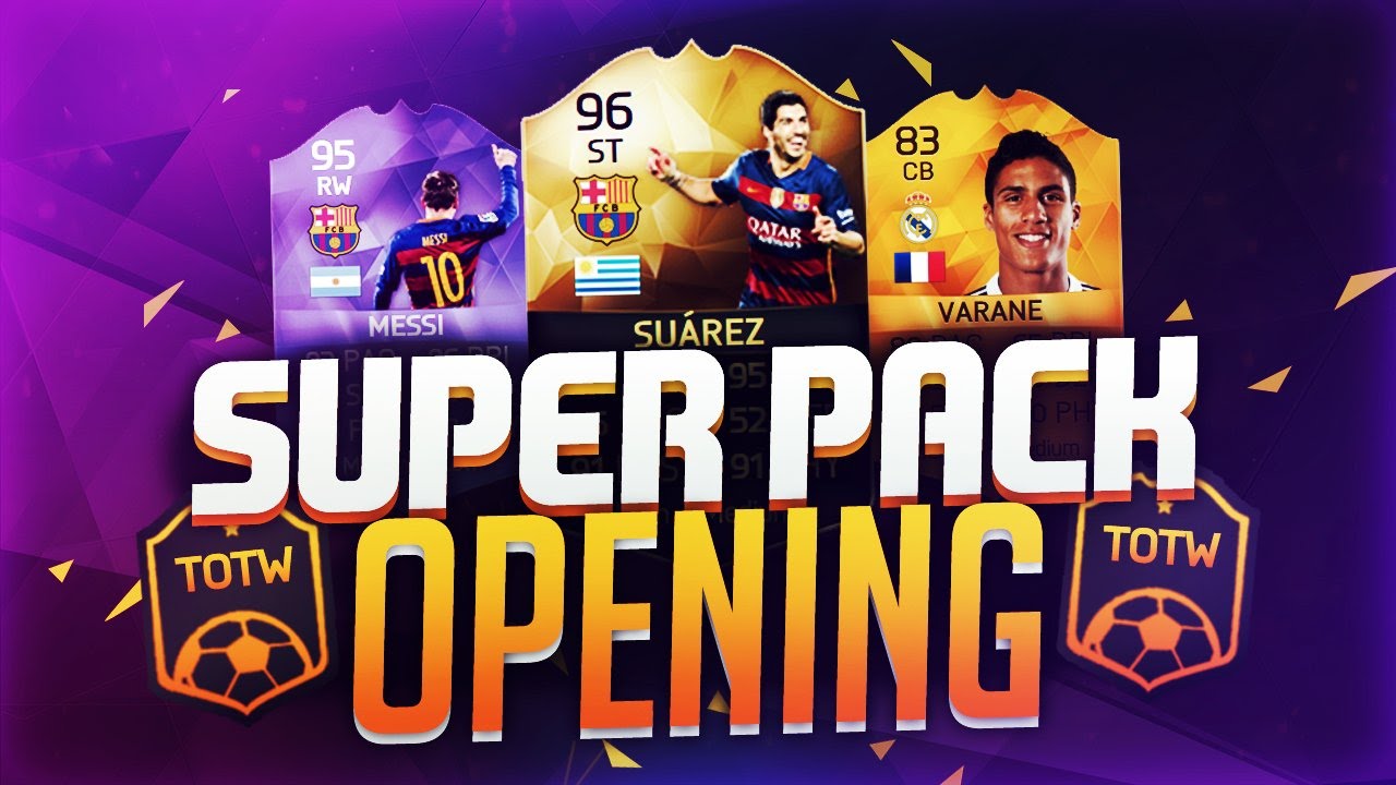 SUPER PACK OPENING EN BUSCA DE MESSI HEROE Y SUAREZ 96 - YouTube
