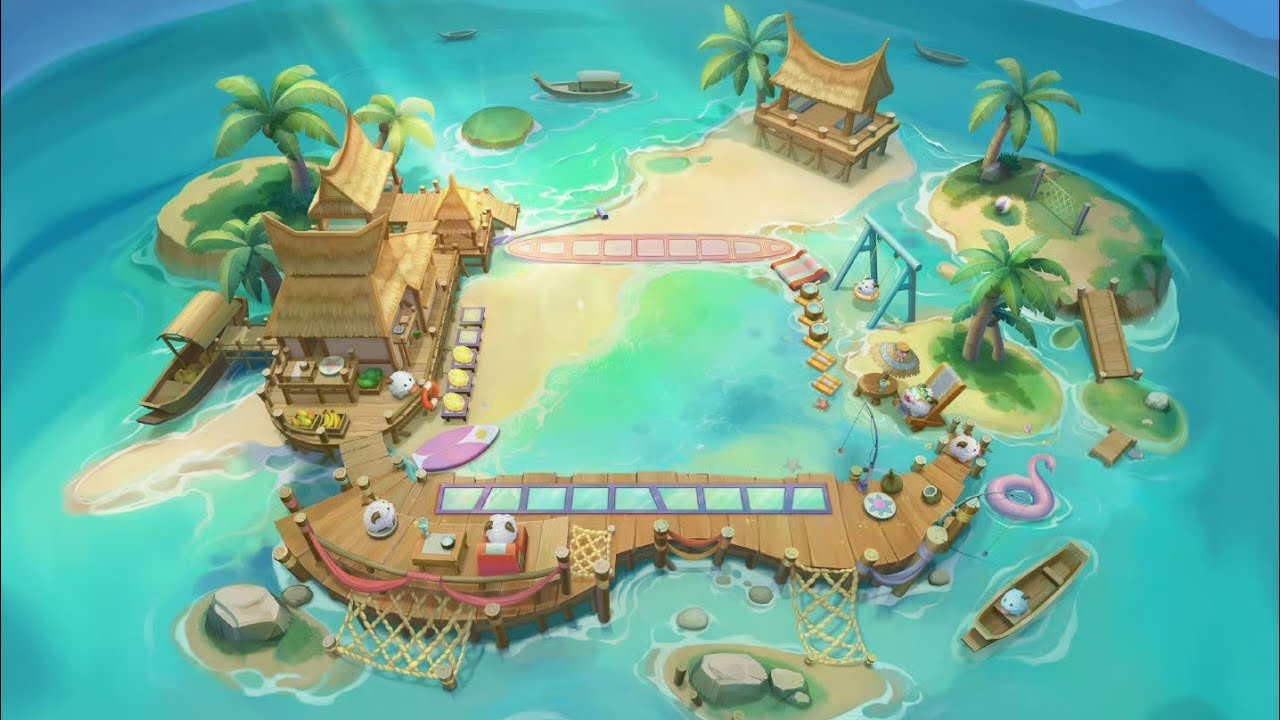 Arena Poro Island Paradise | Legendary Arena Skin - TFT: Golden Spatula ...