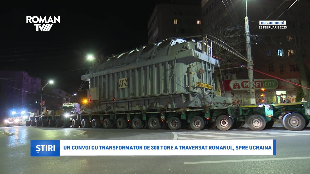 ⚠️🚚 Un transport agabaritic de 300 tone a traversat Romanul, spre ...