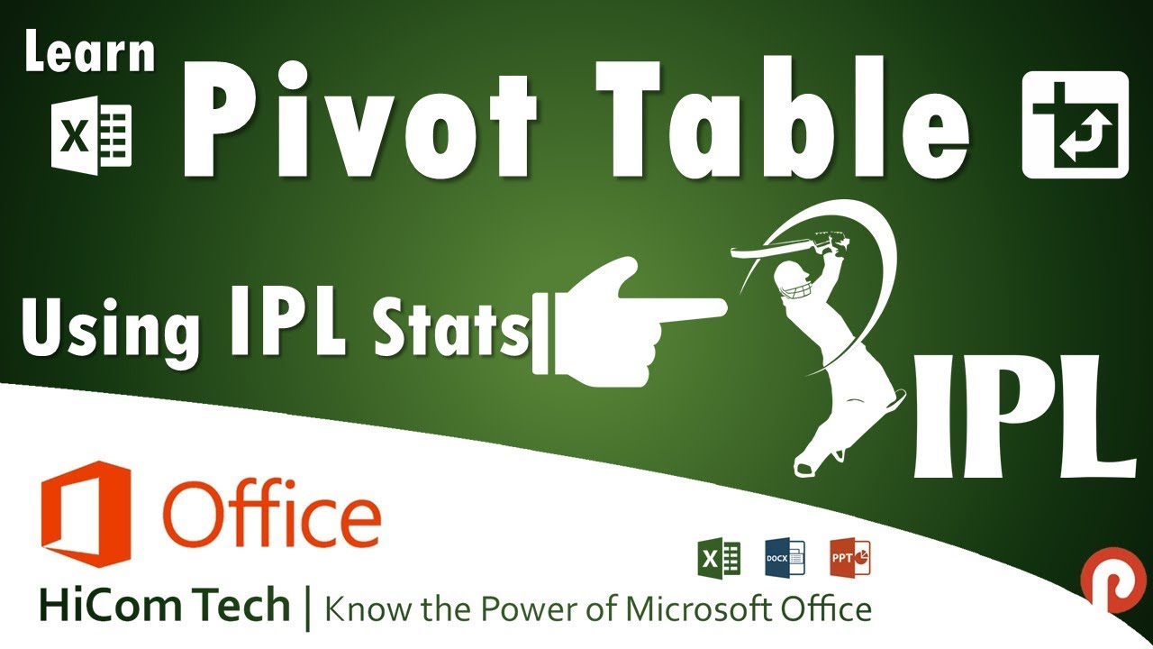 Pivot Table And Chart Learn It Using IPL Statistics Pivot Table pivot-table-and-chart-learn-it-using-ipl-statistics-pivot-table
