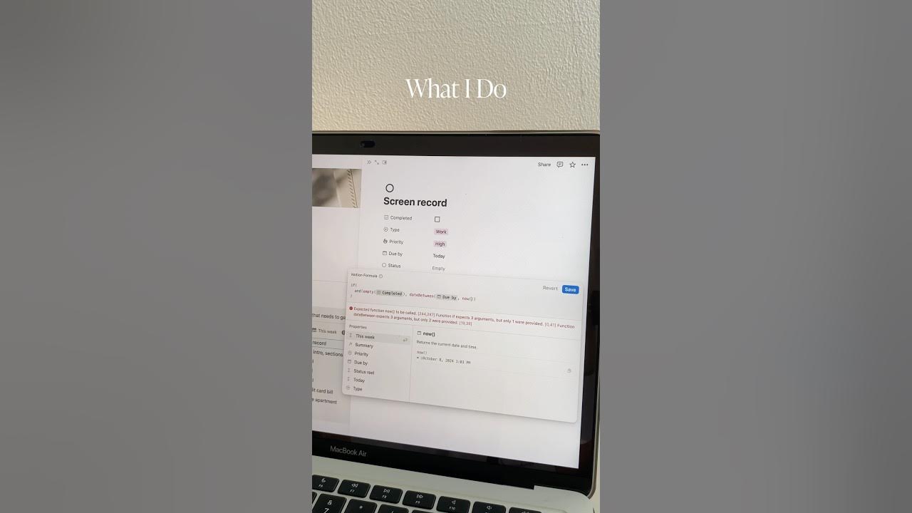 How To Use Formula In Notion 📈 Notion Notiontips Notiontutorial Notiontemplate