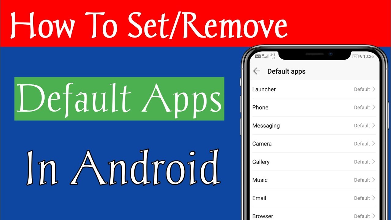 How To Set Default App In Android || How To Remove Any App From Default ...