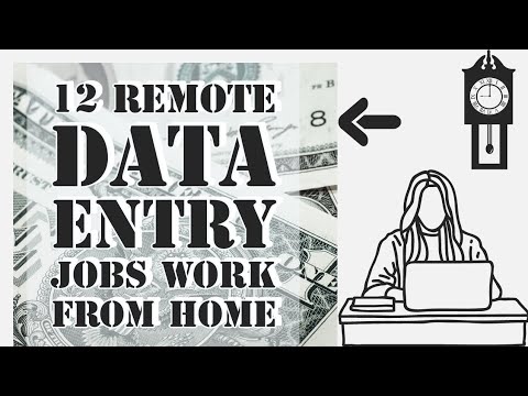 12 Remote Data Entry Jobs Work From Home - YouTube