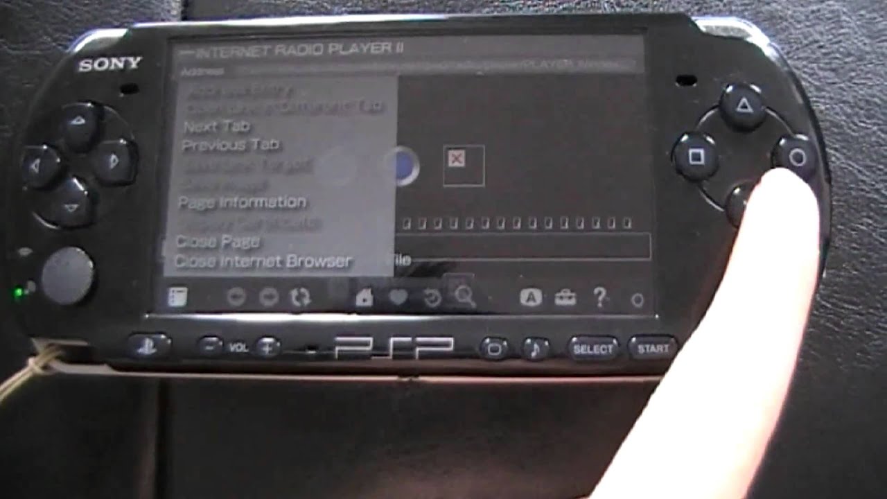 PSP How To Listen To Music While Browsing The Internet - YouTube