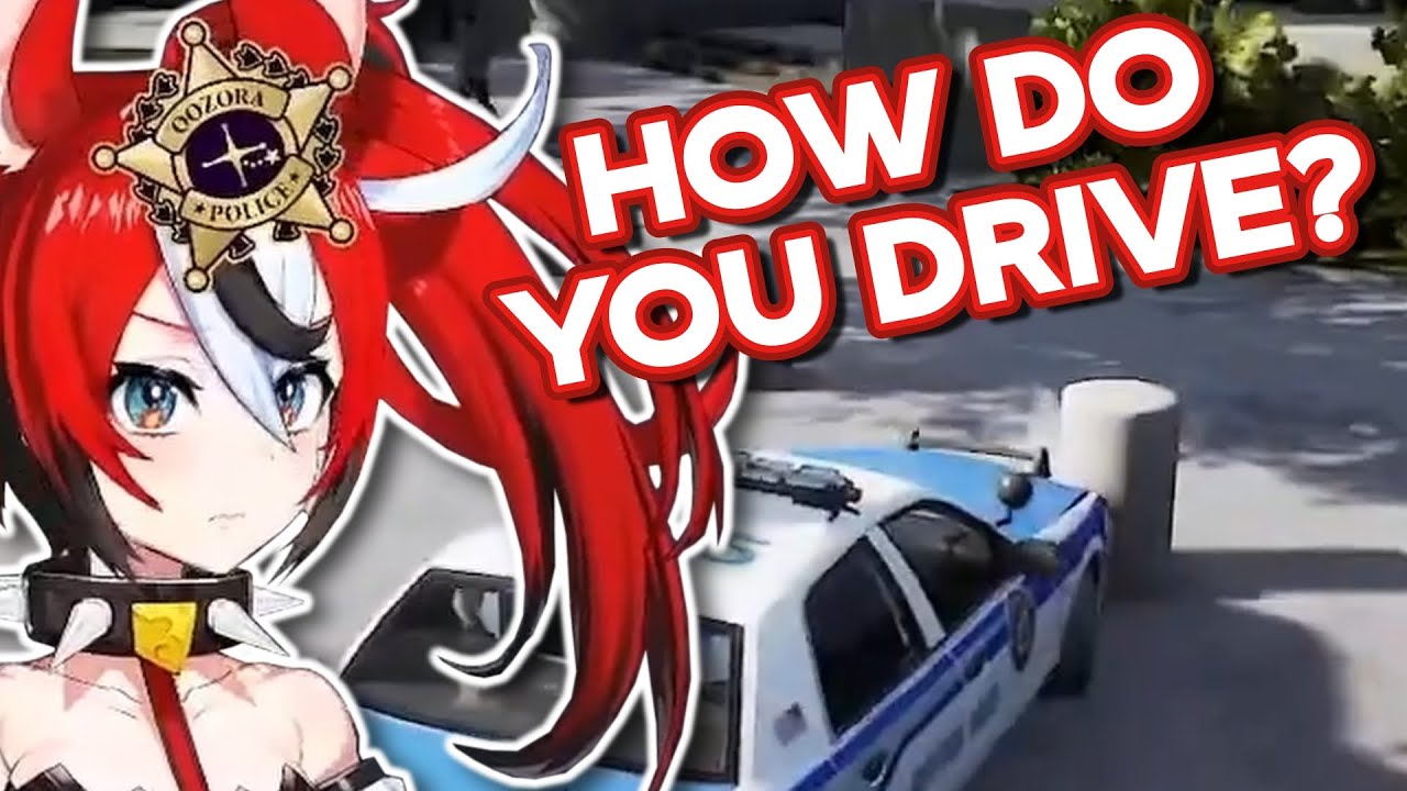 Officer Bae does not know how to drive 【HololiveEN】 - YouTube