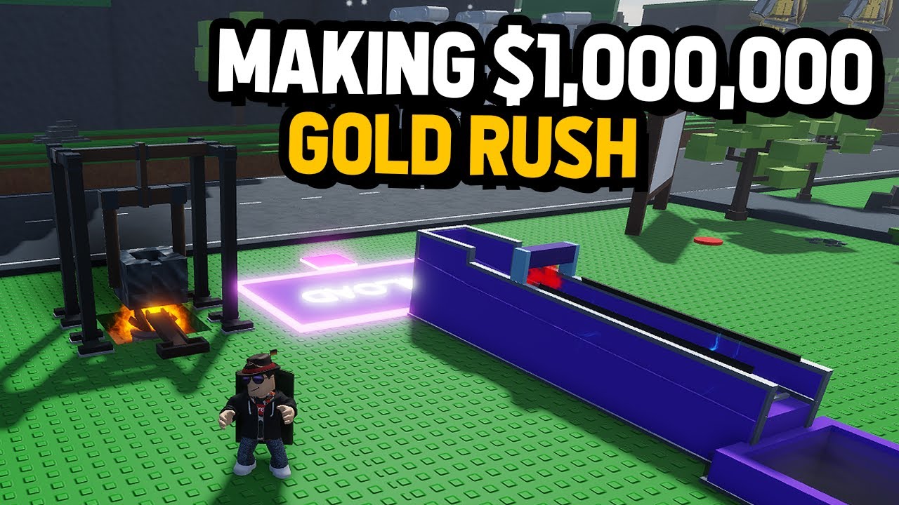 Making $1,000,000 GOLD BARS in Roblox Gold Rush!! 🪙 - YouTube