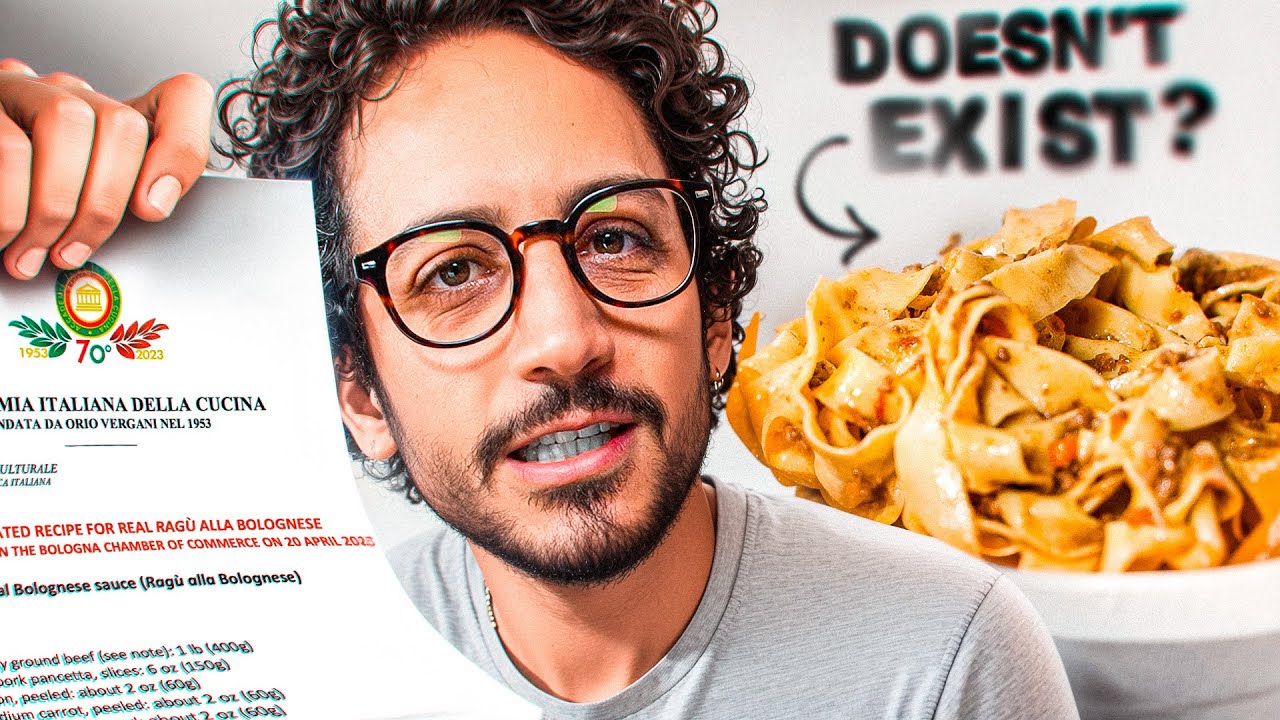 "Spaghetti Bolognese" doesn't exist ! Here's the real Italian recipe ...