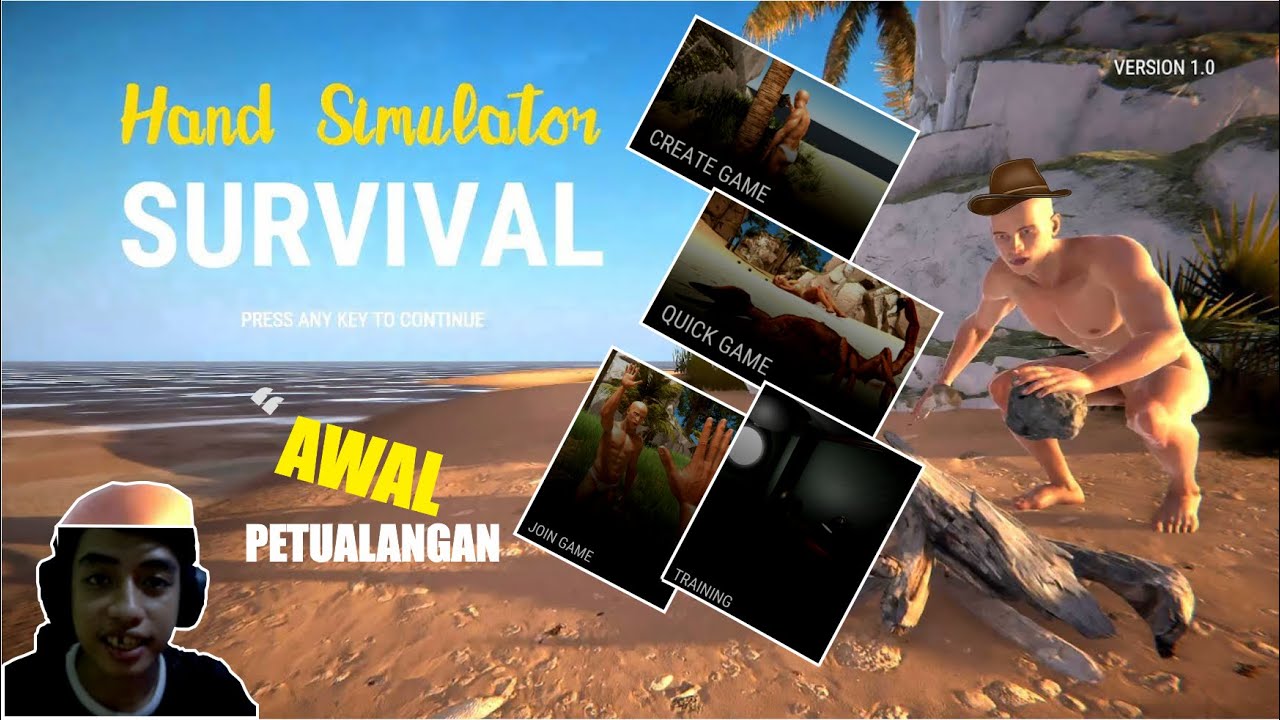 SURVIVAL ORG BOTAK!!! - HAND SIMULATOR SURVIVAL INDONESIA - YouTube