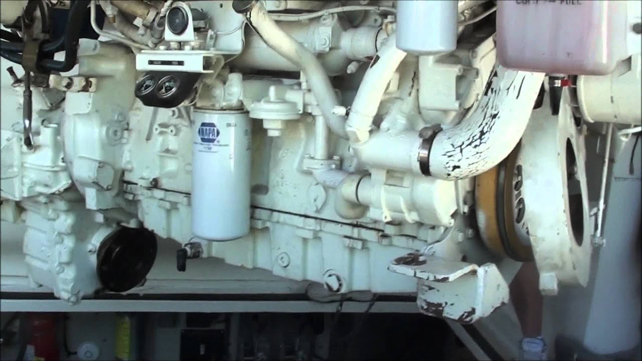 Caterpillar engine removal part 3 - YouTube