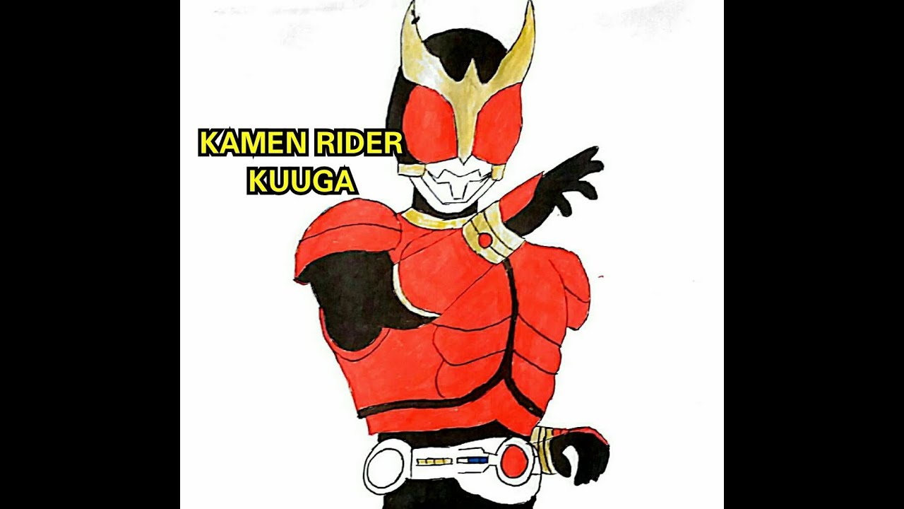 HOW TO DRAW KAMEN RIDER KUUGA - YouTube