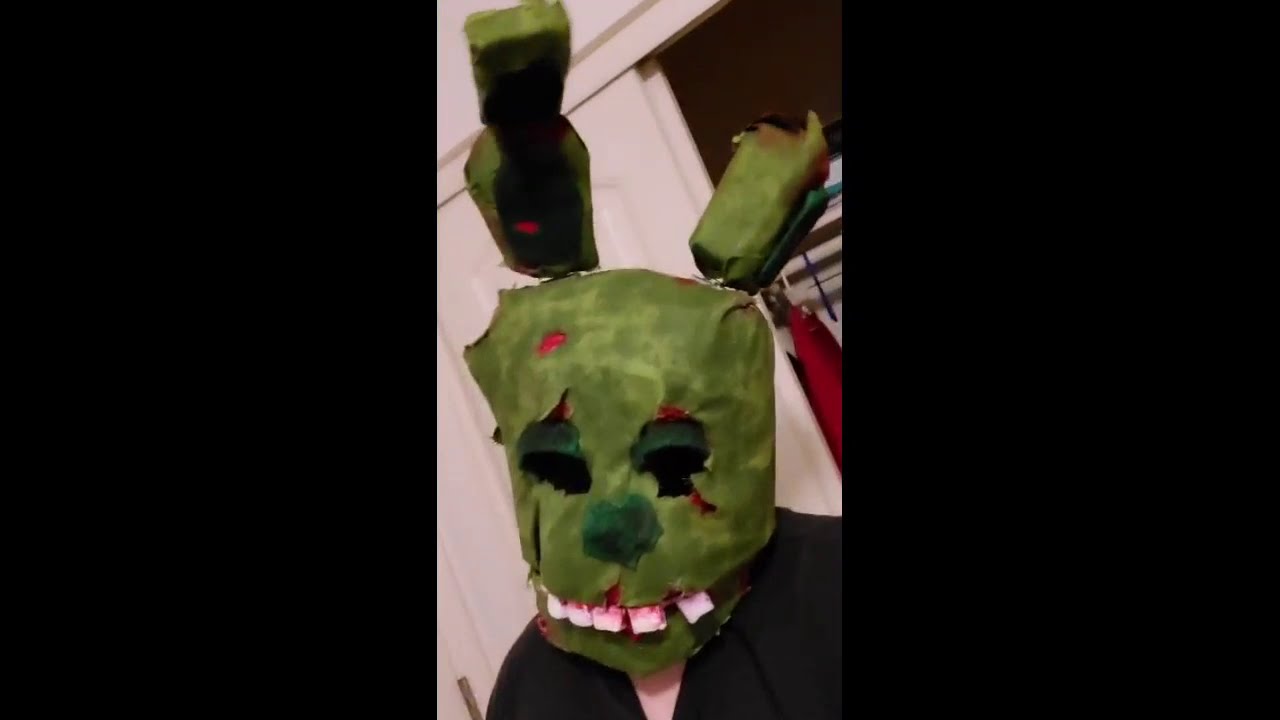 DIY Springtrap cosplay Showcase - YouTube