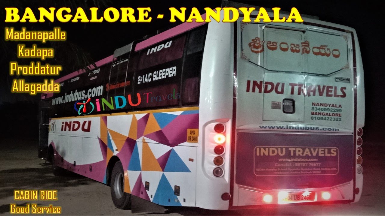 ಬೆಂಗಳೂರು - నంద్యాల | #bengaluru - #kadapa - #nandyala | Bus Journey by ...