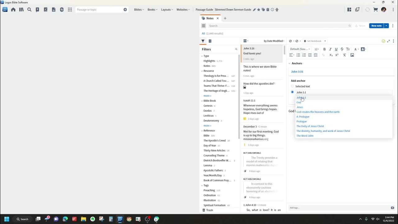 Filtering, Anchoring and Tagging - YouTube