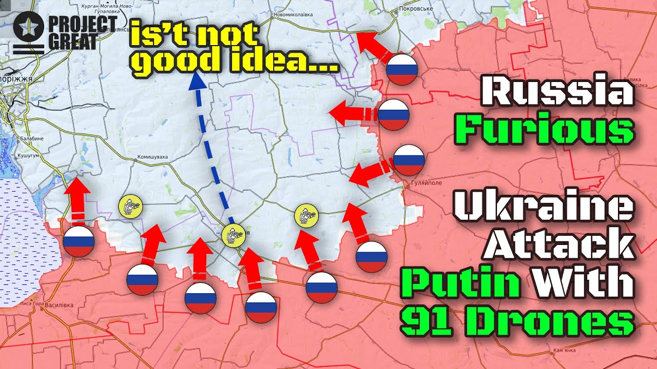 Russia Furious. Ukraine Struck Putin’s Residence with 91 Drones Claims ...