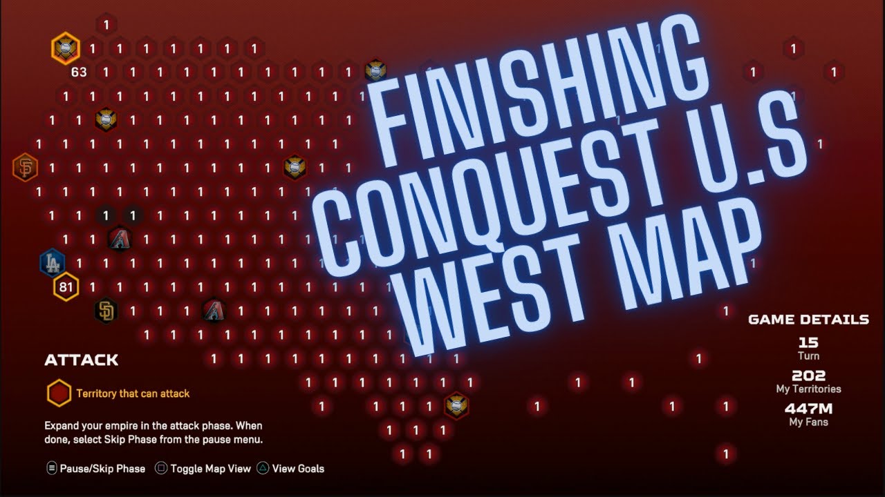 MLB The Show 25 Conquest Mode EXPLAINED! USA West Map Completed - YouTube