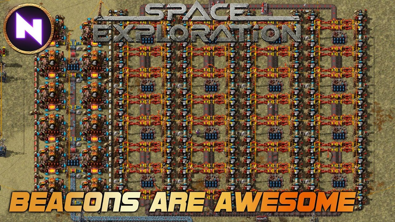 New DESIGNS with Unlocked BEACONS In Factorio Space Exploration | Guide ...