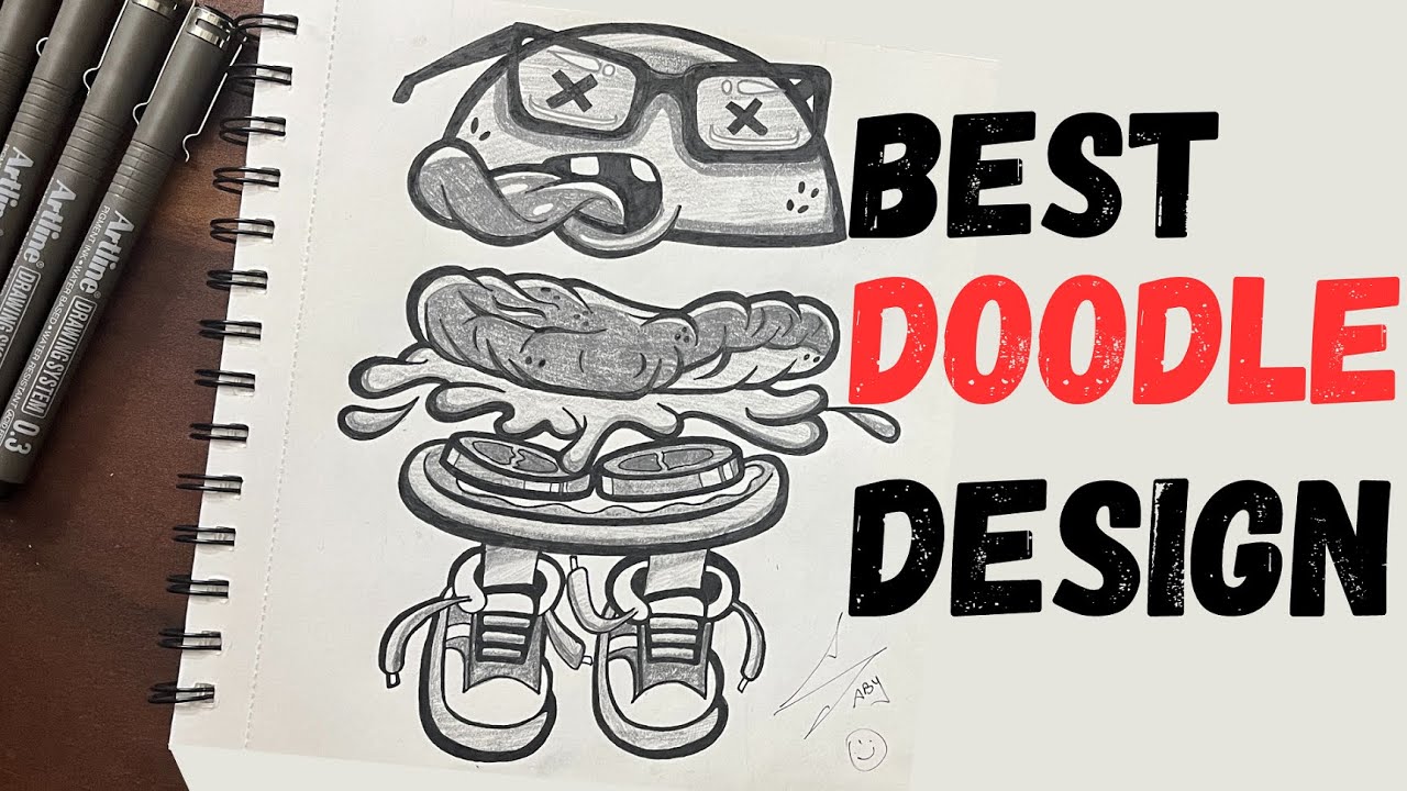 Complex Doodle Art Design For Beginners, Easy Tutorial Drawing Step By ...