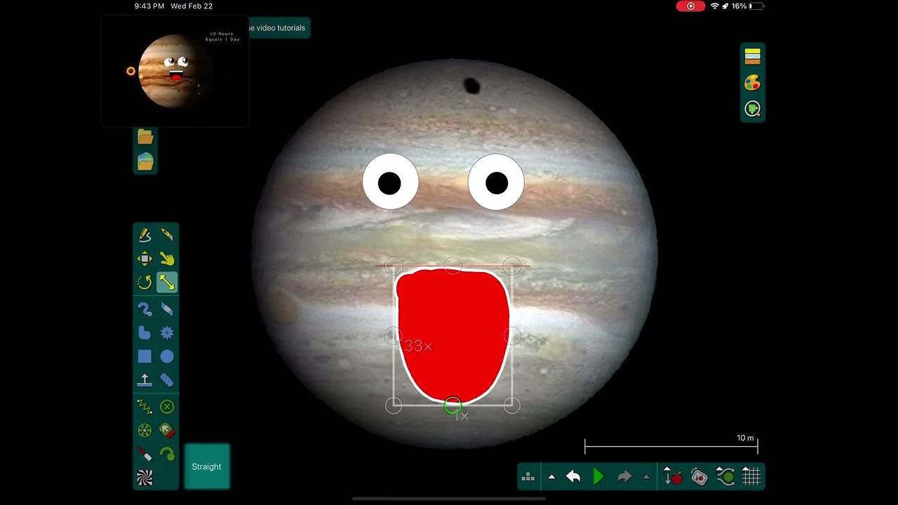 Jupiter sng reverse in algodoo mode created by famous tube gamer - YouTube