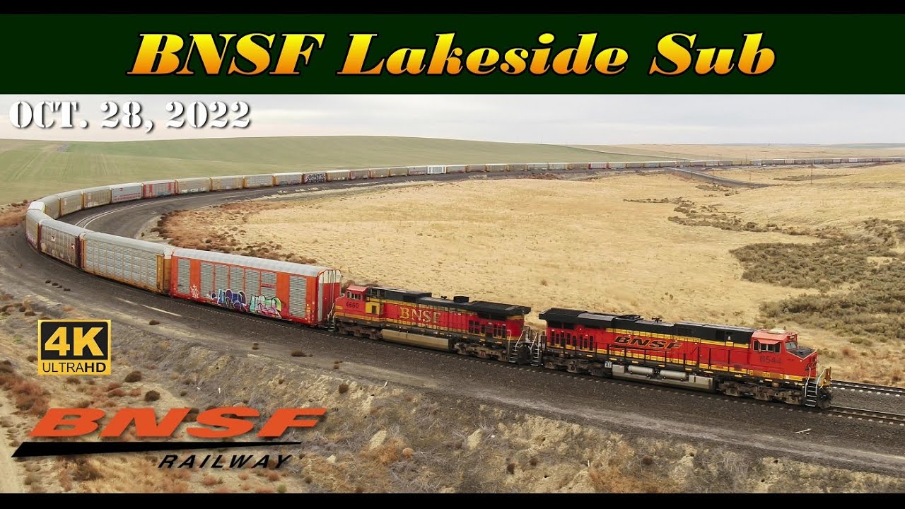 Back on the Lakeside Sub (4K) | BNSF at Lind, Paha & Providence WA ...
