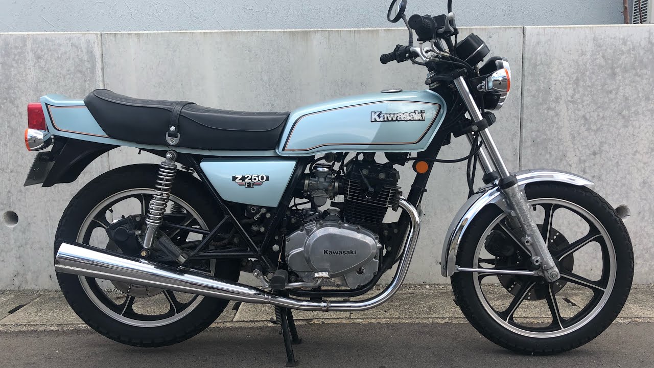 1979 KAWASAKI Z250FT ENGINE START - YouTube