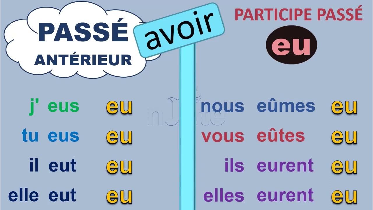Conjuguer Les Verbes Avoir Et être Au Passé Antérieur Youtube