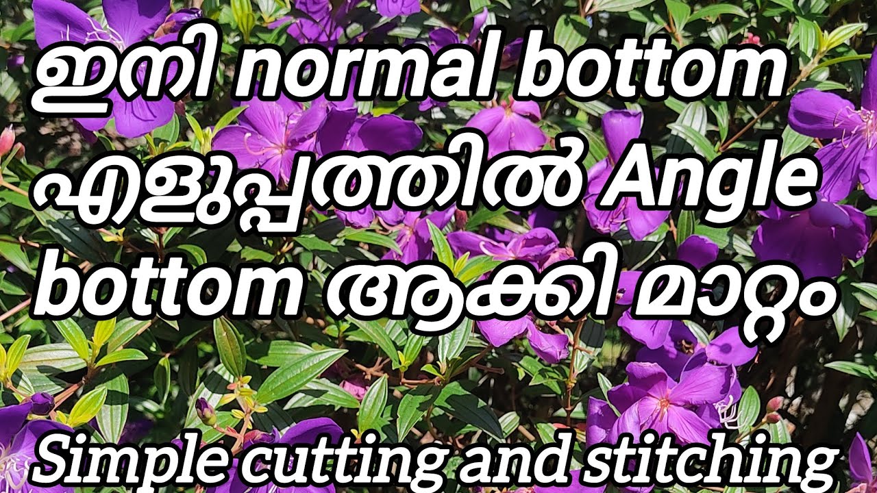 Normal Bottom convert into Angle Bottom ️Easy #cuttingandstitching # ...