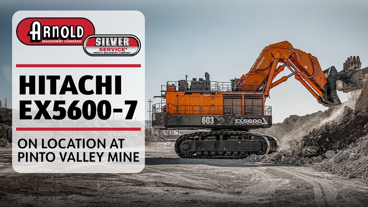 Hitachi EX5600 - On Location at Pinto Valley Mine - YouTube