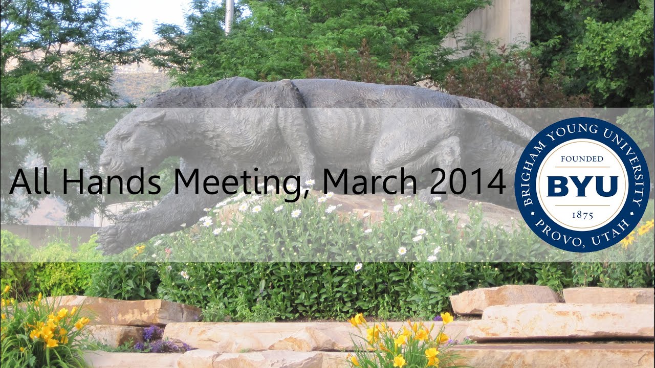 BYU OIT All Hands Meeting, March 2014 - YouTube