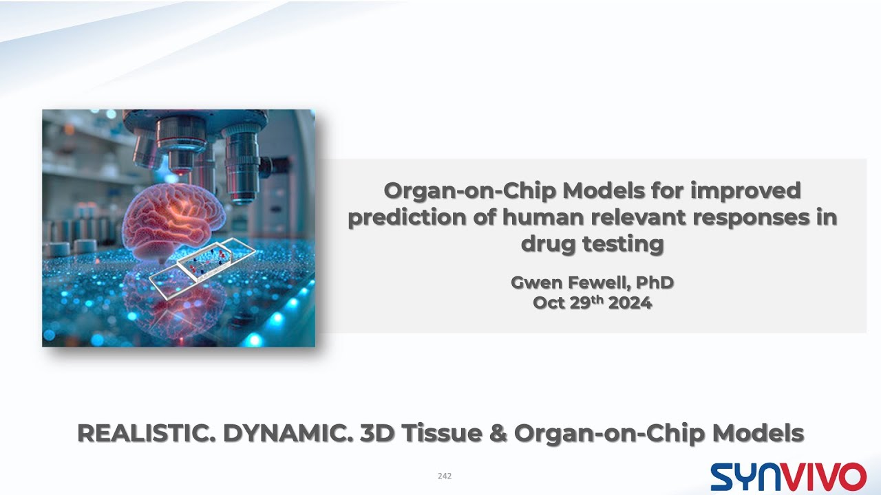 SynVivo: Organ-on-Chip Models for improved prediction of human relevant ...