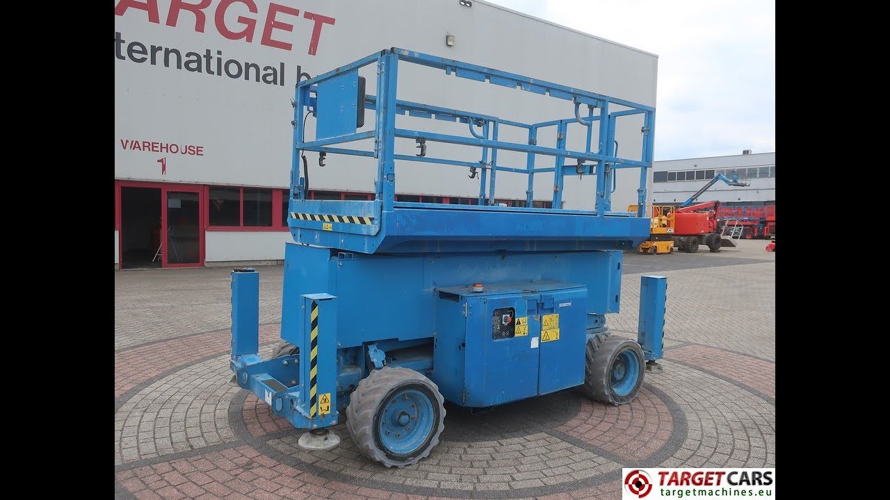 780825 GENIE GS-4069DC ELECTRIC SCISSOR WORK LIFT GS4069 W/JACKLEGS ...