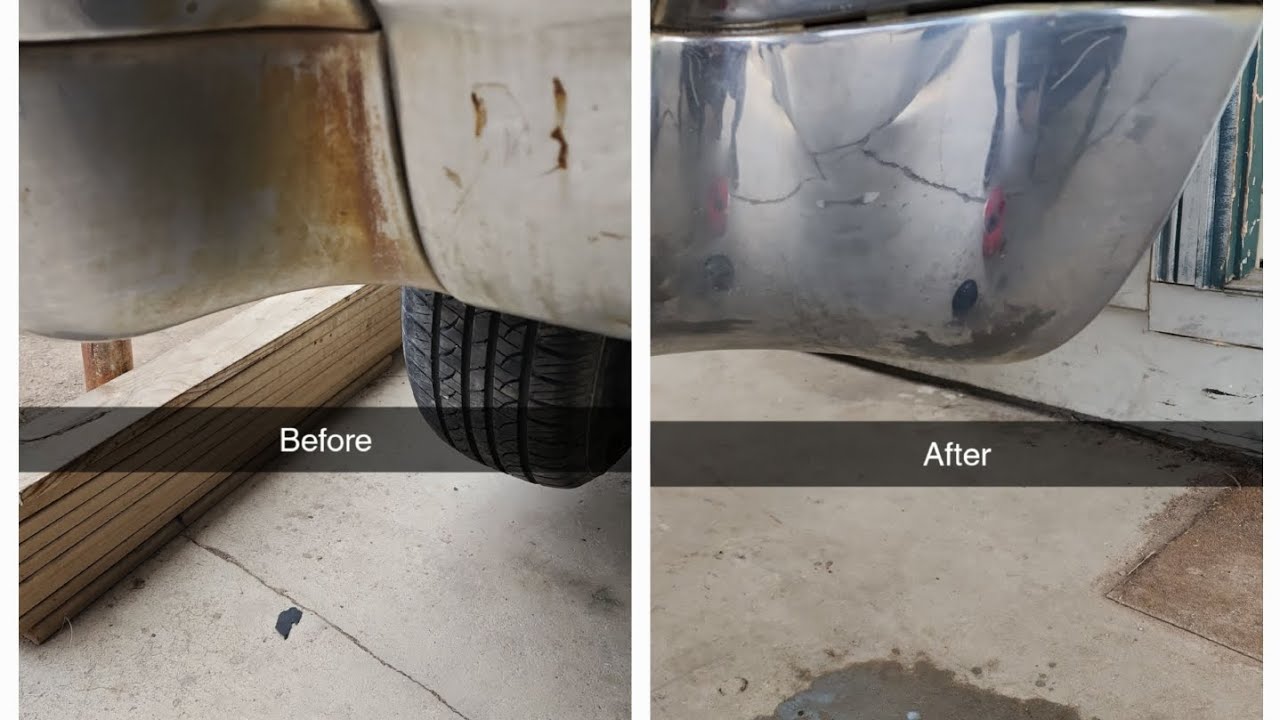 How to remove rust from chrome the easy way. - YouTube