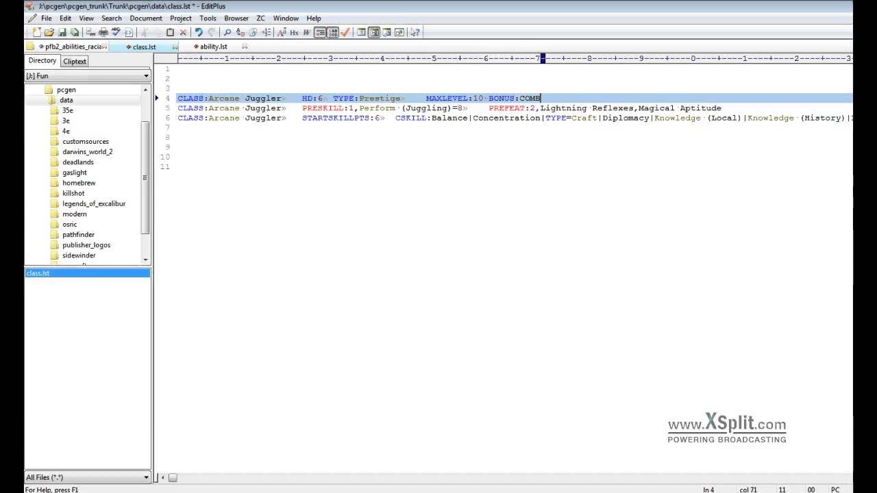 PCGen Lesson - Basics Making a Class from Scratch - YouTube