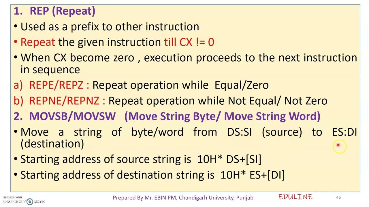 Module 2 Topic 10 String Manipulation Instructions Youtube