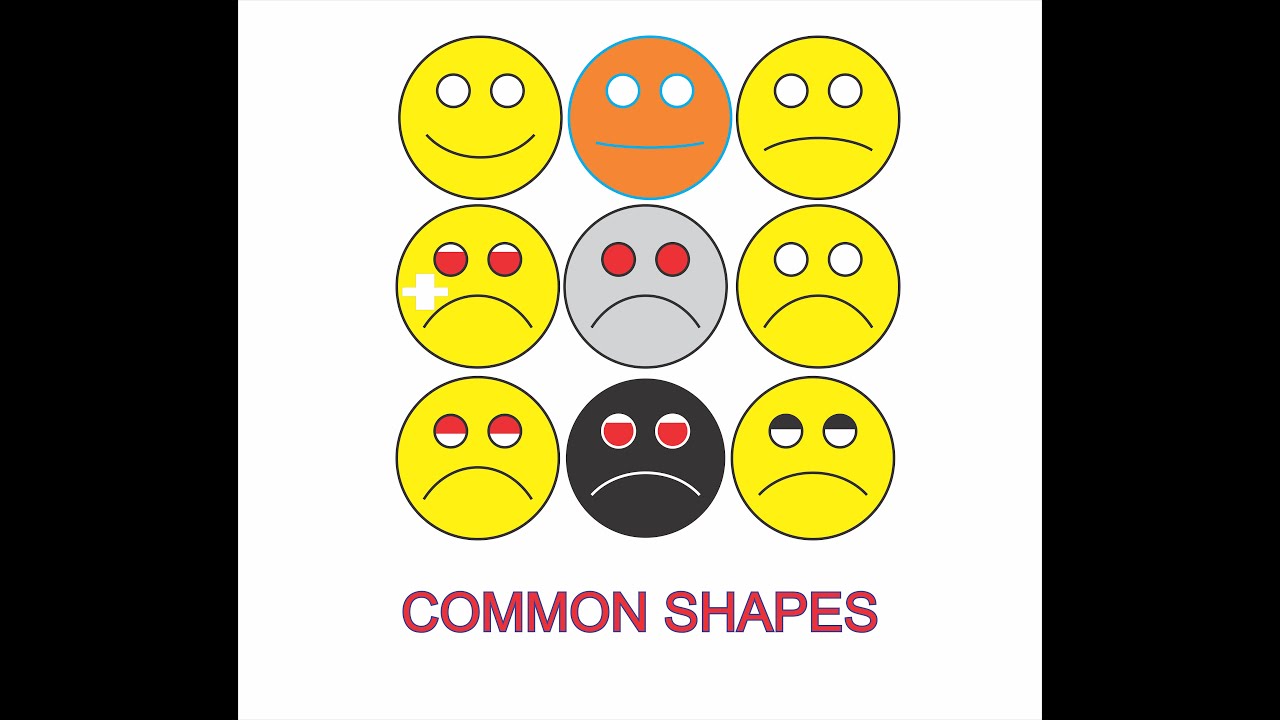 COMMON SHAPES IN COREL DRAW #gRAPHICS - YouTube