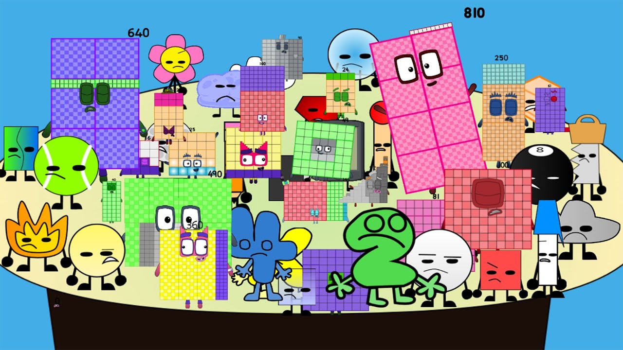 Ultimate BFDI Colourblocks band @numberblocksbasics1220 - YouTube