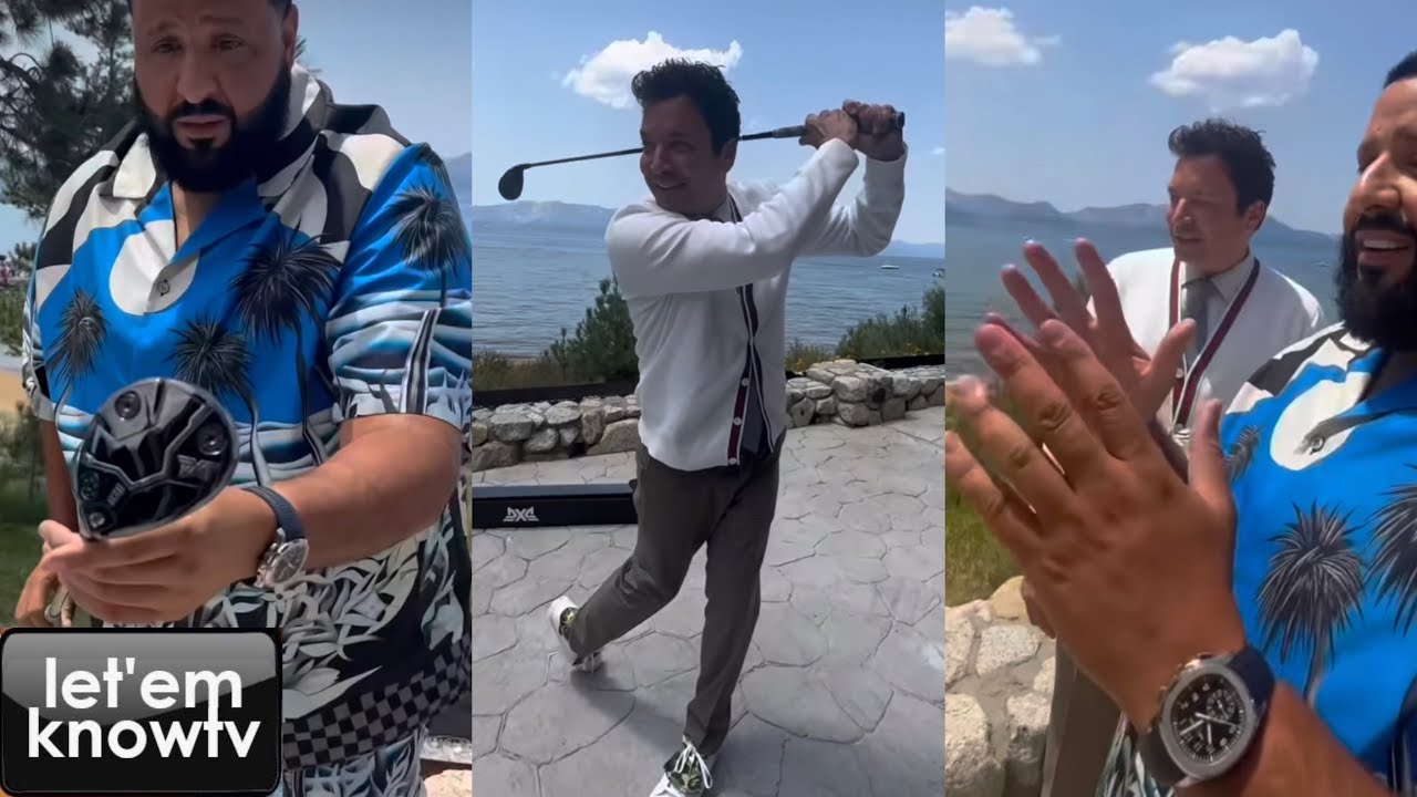 Dj Khaled Tests His New Golf Club As He Prepares For A Golf Match With ...