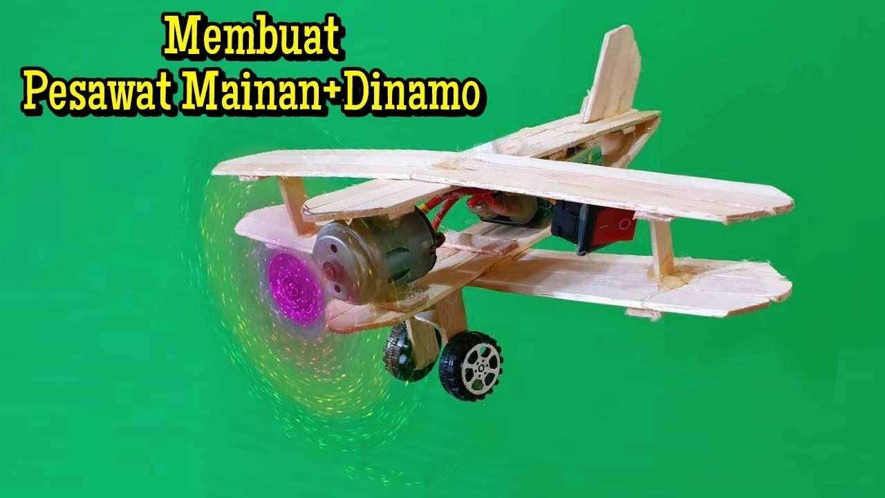HOW TO MAKE A AIRPLANE FROM POPSISCLE STICK - Cara Membuat Pesawat ...