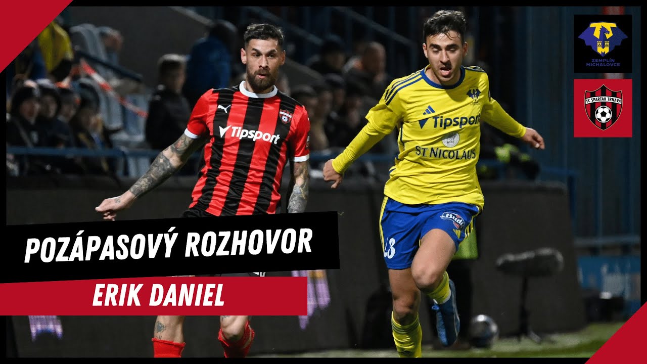 Erik Daniel po zápase s Michalovcami - YouTube